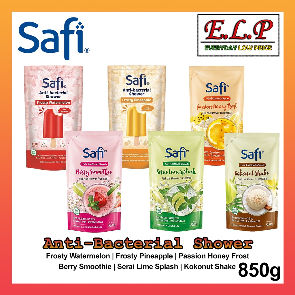 Crazy Safi Anti Bacterial Fruit Shower Cream Refill Pack (850g ...