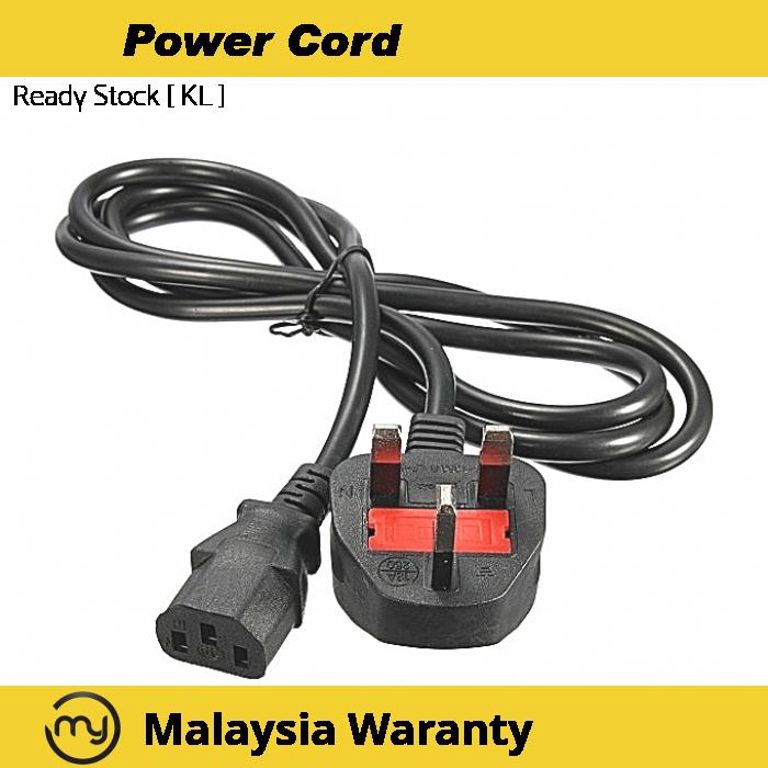 1.8m UK 3 Pin Power Cord Cable 13A Fuse Desktop Computer Monitor ...