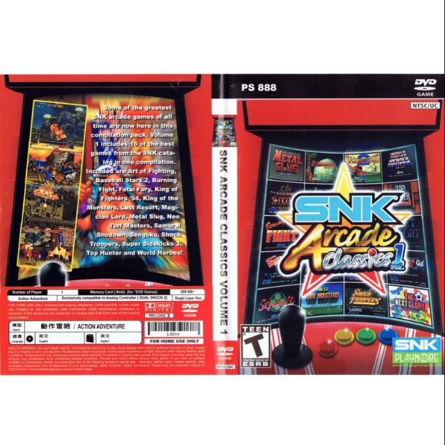 PS2 Games Collection SNK Arcade Classic | Shopee Singapore