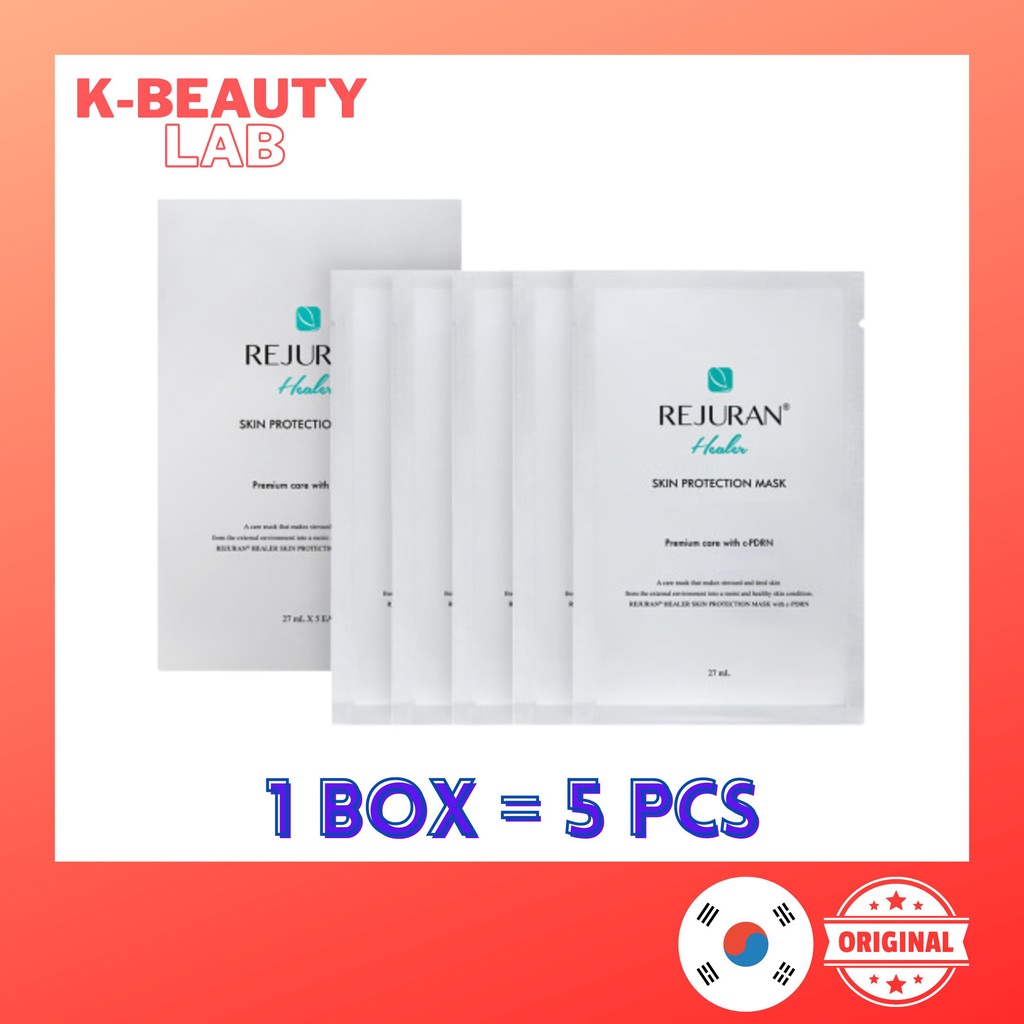 REJURAN HEALER Skin Protection Mask 27ml x 5ea Premium Care with c-PDRN ★Ready Stock★ | Shopee ...