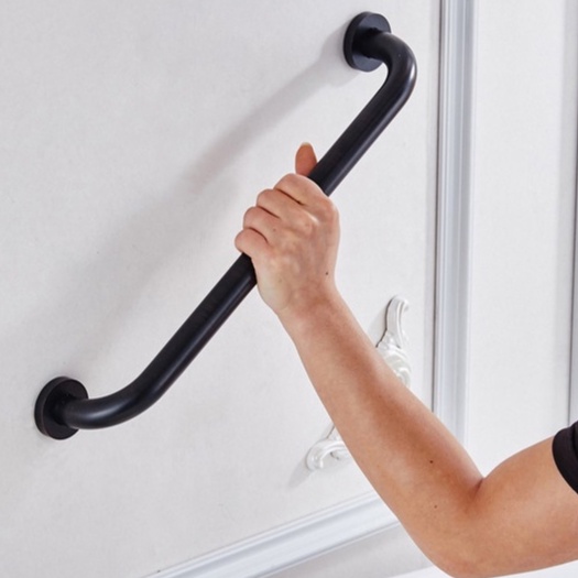 HITAM Grip bar 30cm and 40cm stainless black black bathroom handle ...