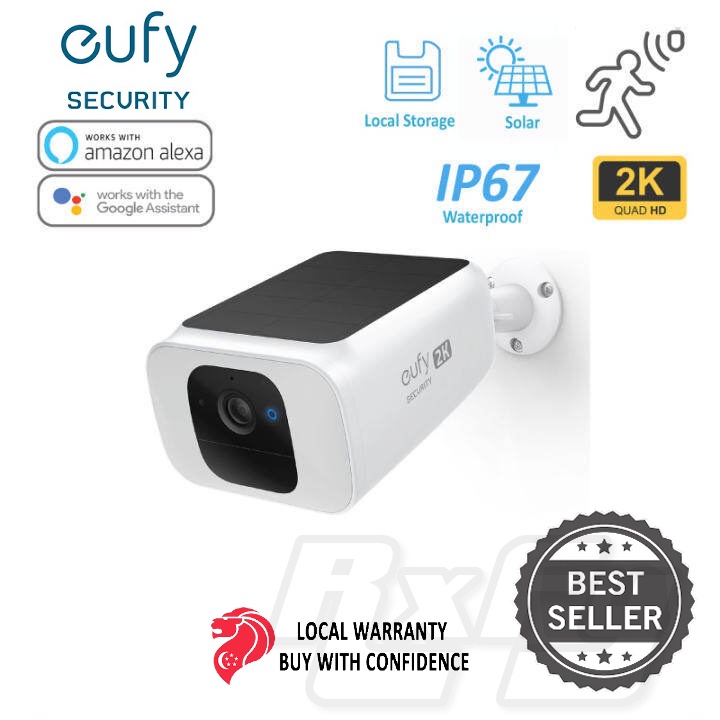 eufy SoloCam S40 Solar Panel Security Camera Wireless Outdoor Battery ...