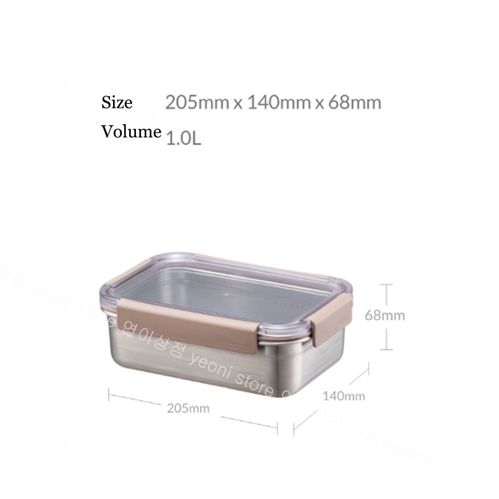 locknlock Lock n Lock stainless steel modular container BPA FREE sten ...