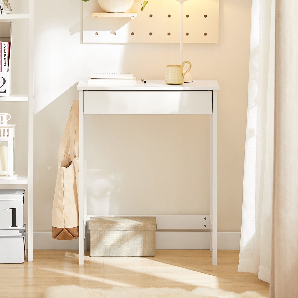 (SG STOCK)SoBuy FWT43-W Wood Home Office Table, Computer Desk with ...