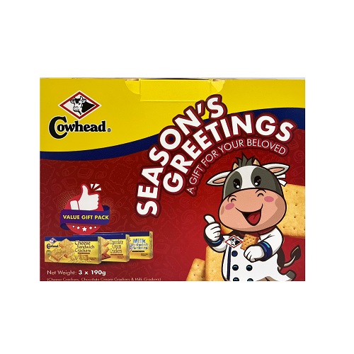 Cowhead Sandwich Crackers Value Pack 3 x 190g | Shopee Singapore