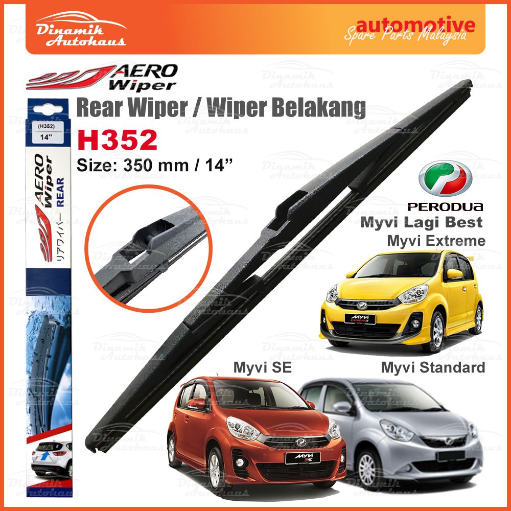 Perodua Myvi 1st & 2nd Gen Year 2005 To 2017 Car Rear Windshield Wiper ...