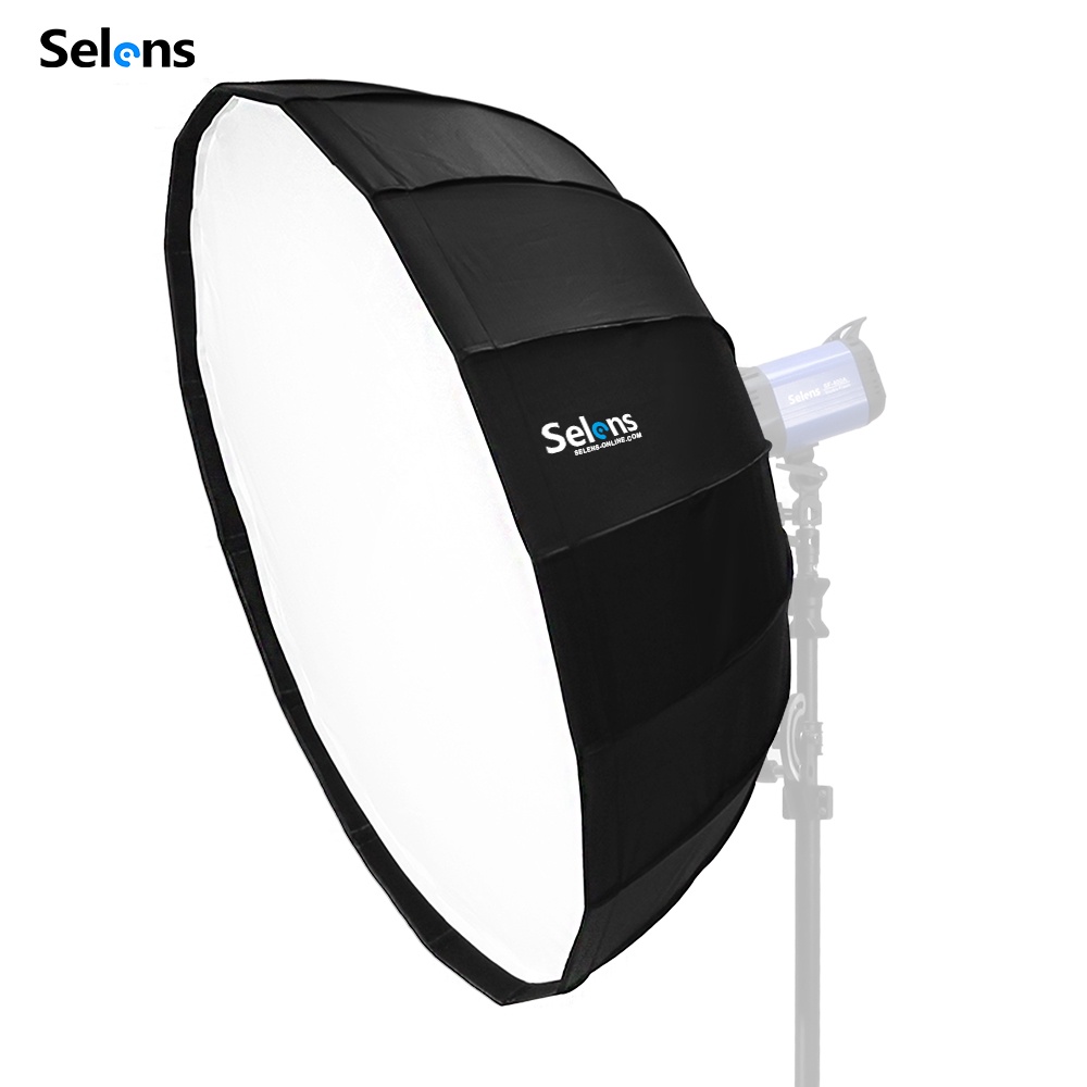 Selens Parabolic Umbrella 65/85/105cm 16 Rods Umbrella Softbox Quick ...