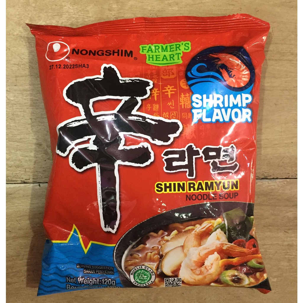 Nongshim SHIN RAMYUN SHRIMP FLAVOR 120G | Shopee Singapore