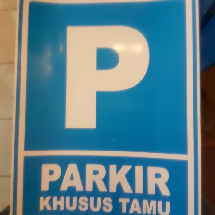 Sticker LABEL VYNIL 20X30CM PARKING For Guests. Safety | Shopee Singapore