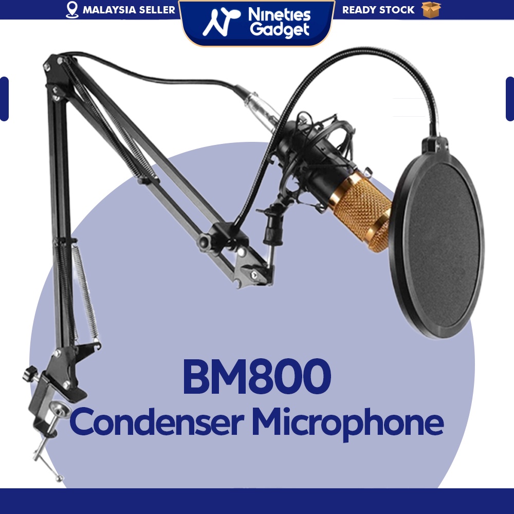 BM800 Mic Set Condenser Microphone Live Stream V8 Sound Card Bluetooth ...
