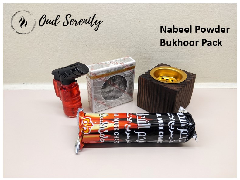 Starter Set Oud Serenity Nabeel Powder Bukhoor 35g | Shopee Singapore