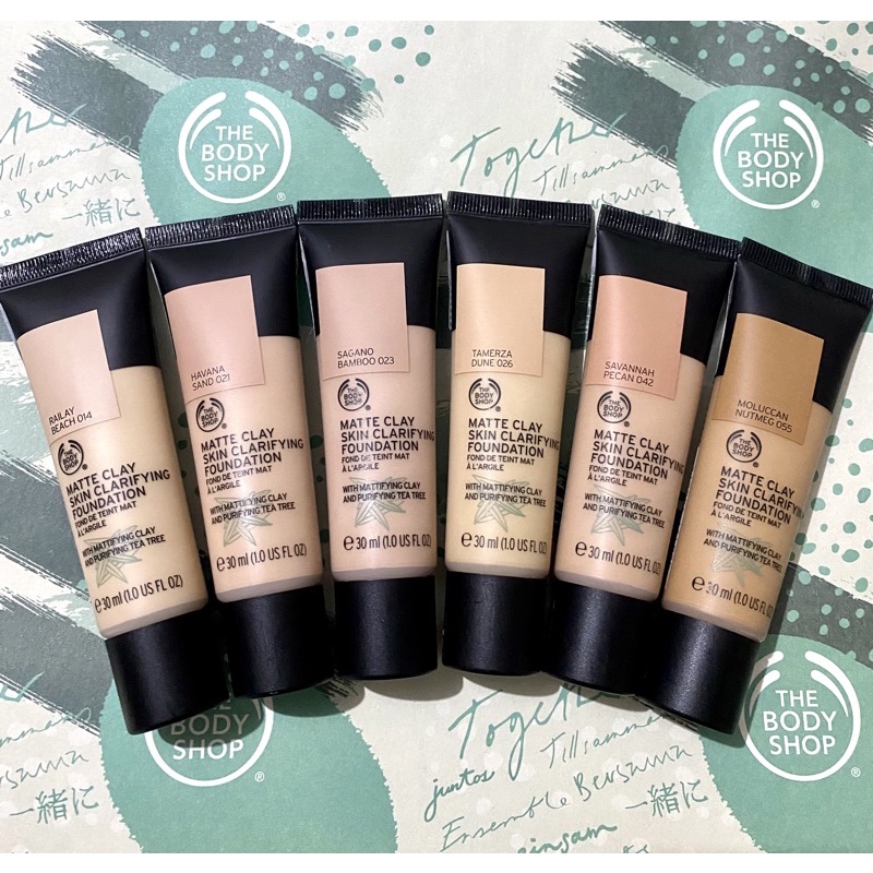 The BODY SHOP MATTE CLAY SKIN CLARYFYING FOUNDATION HAVANA SAND RAILAY ...