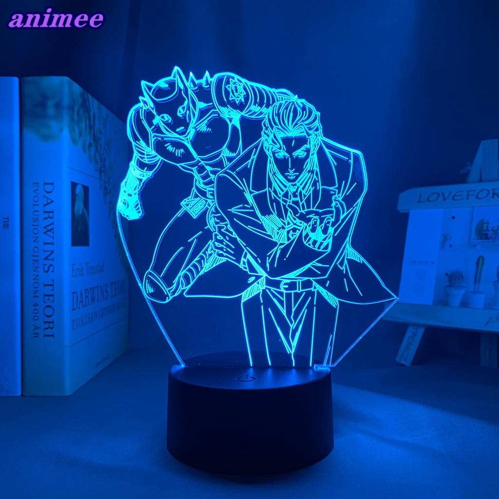 3d Night Light Anime JoJo Bizarre Adventure Yoshikage Kira for Bedroom ...