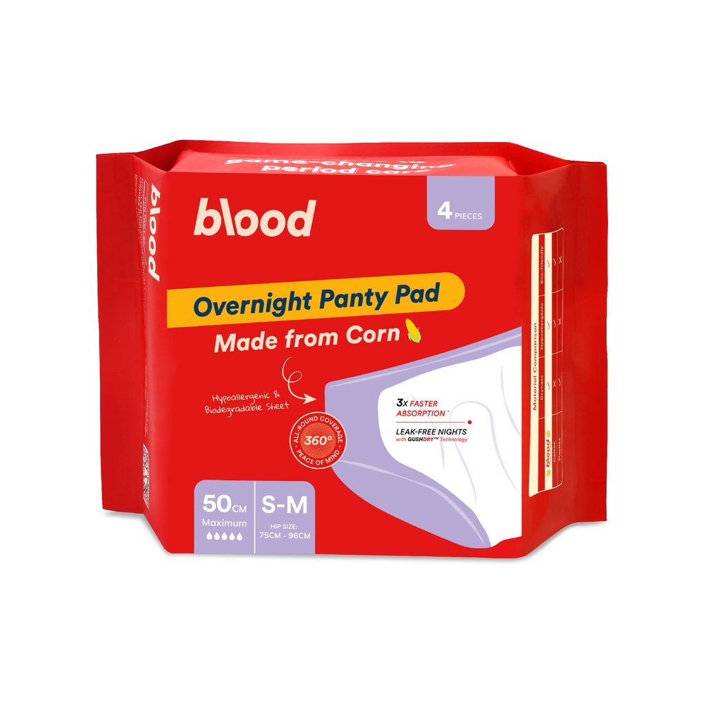Blood Overnight Panty Sanitary Pads Size SM, ML, LXL 4 Pcs/Pack ...