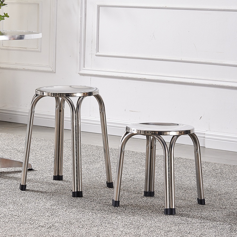 Stainless Steel Round Stool (25cm/ 30cm/ 47cm) | Shopee Singapore