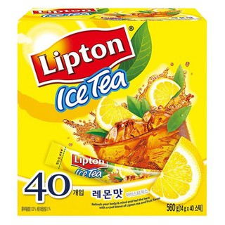 KOREA [Lipton] Iced Tea Lemon Stick Aid Powder (14 g x 40 T) | Shopee ...