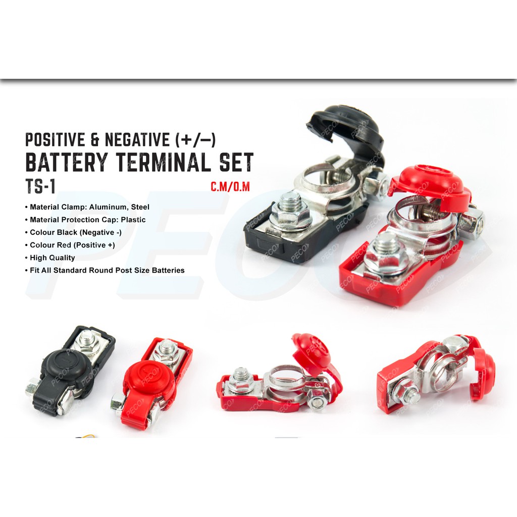 TS-1 BATTERY CAR TERMINAL SET (+/-) | Shopee Singapore
