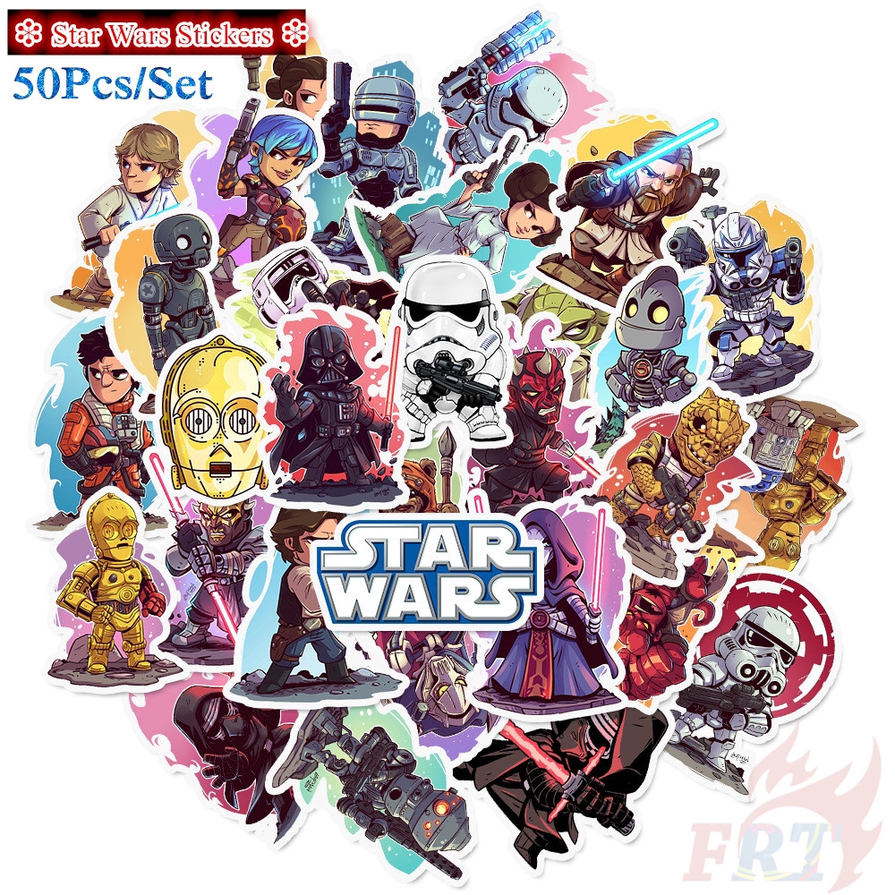 Star Wars Series 01 Stickers 50Pcs/Set Movie Cartoon DIY Fashion Mixed ...