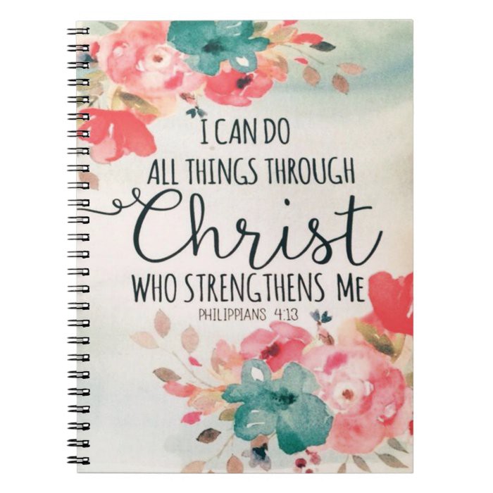 Christian Bible Verses A5 Single Line Notebook | Dairy Journal | Gift ...