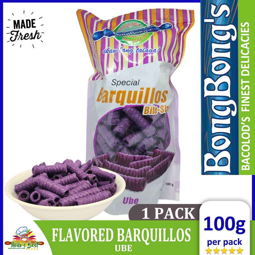 Iloilo's Best | Barquillos Bite Size | Ube Flavor | 100 grams ...