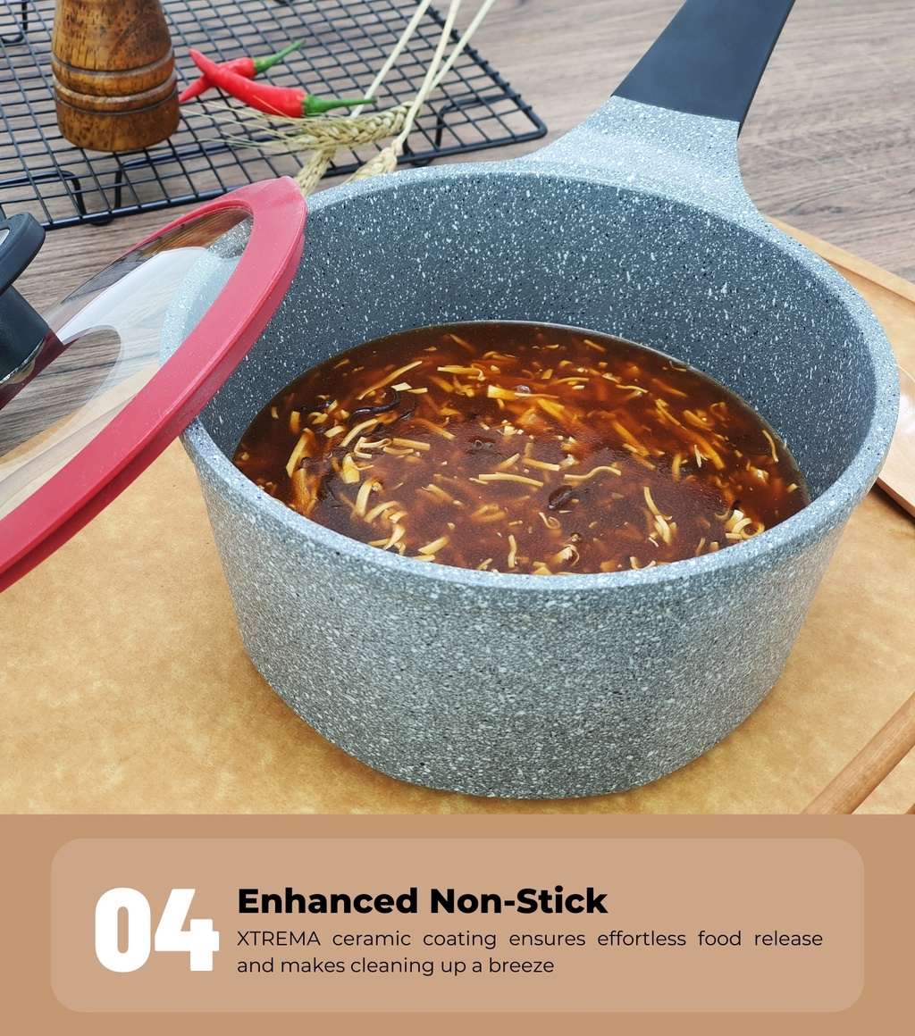 NEOFLAM Pote 18cm Saucepan │ Non-Stick Xtrema Ceramic Coating ...