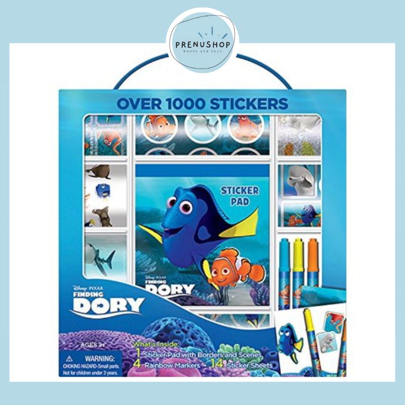 Disney Pixar Finding Dory Bilingual Sticker Box (Over 1000 Stickers ...