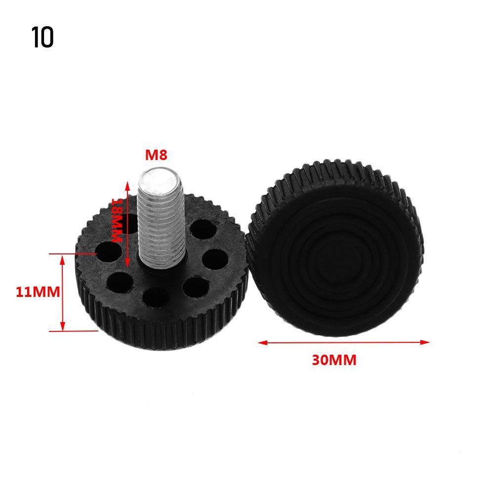 DAPHNE 10Pcs Furniture Adjustable Bolt Anti-slip Base Table Chair Leg ...