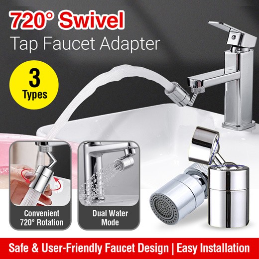2020 NEW Universal Splash Filter Faucet 720° Rotate Water Outlet Faucet ...