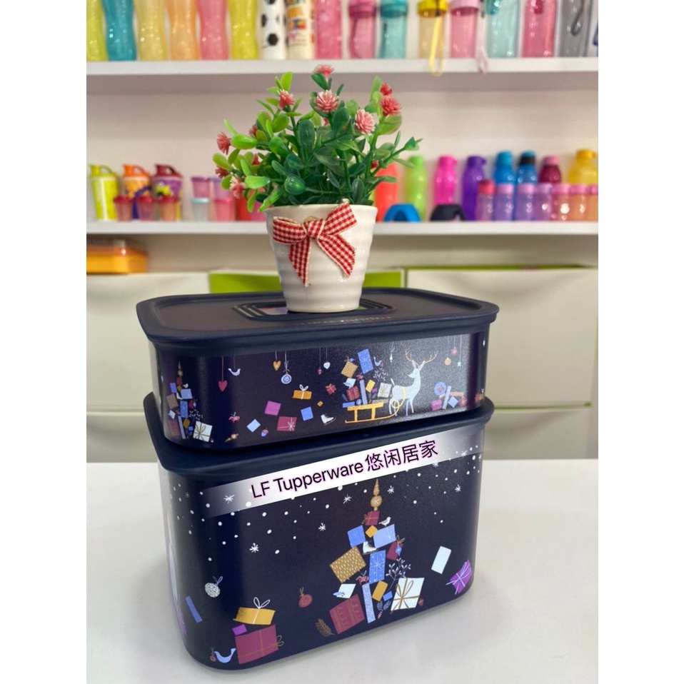 Tupperware Winter Fantasy Set Joy Baseline Set 500ml/1.3L (2pcs ...