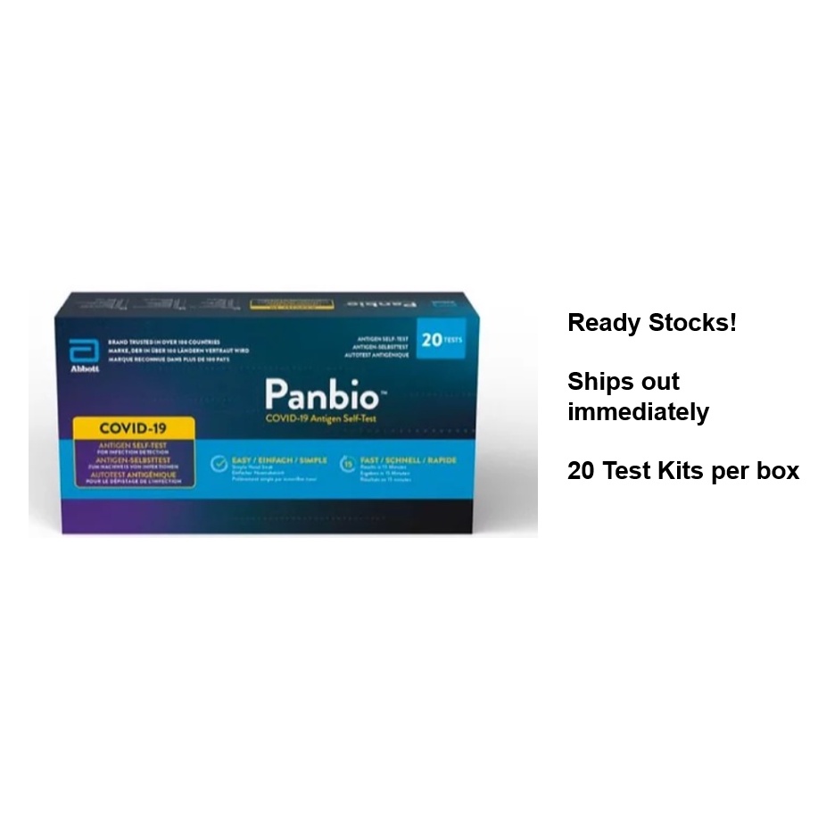 Abbott Panbio COVID-19 Antigen Self Test Pack 20 Test Kit per box ...