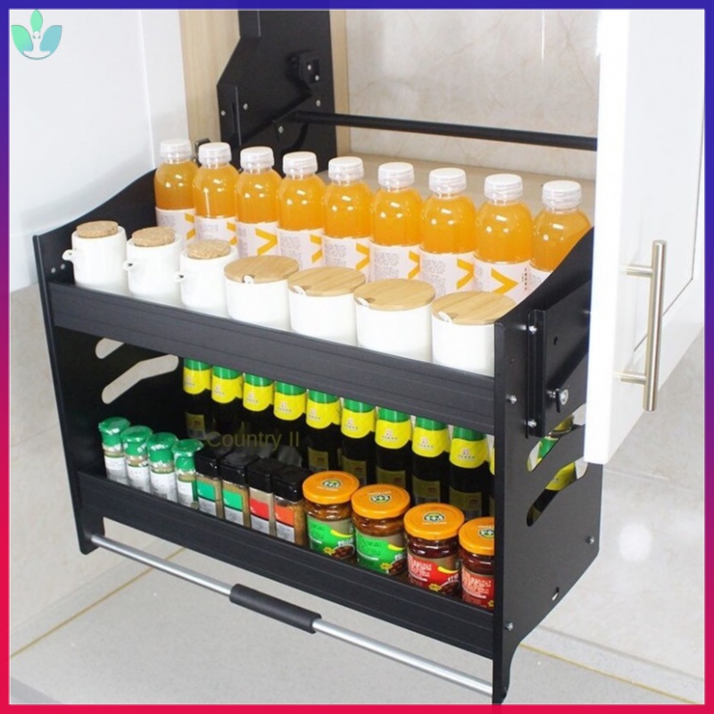 Cabinet lifting basket Kitchen hanging cabinet pull-down basket storage ...
