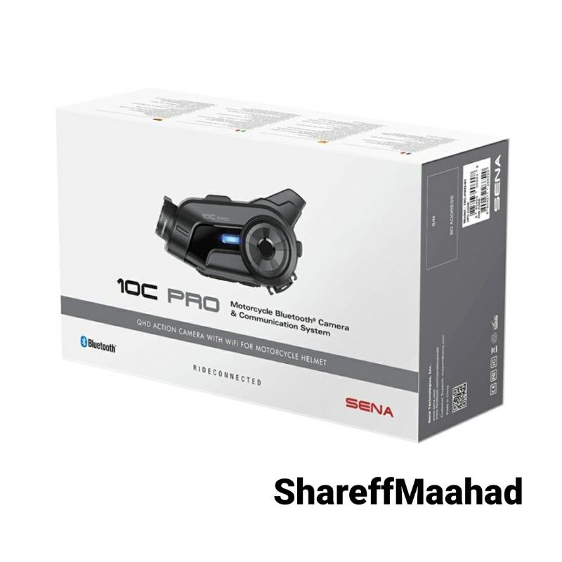 Sena 10c pro motorcycle bluetooth camera and communication system ...