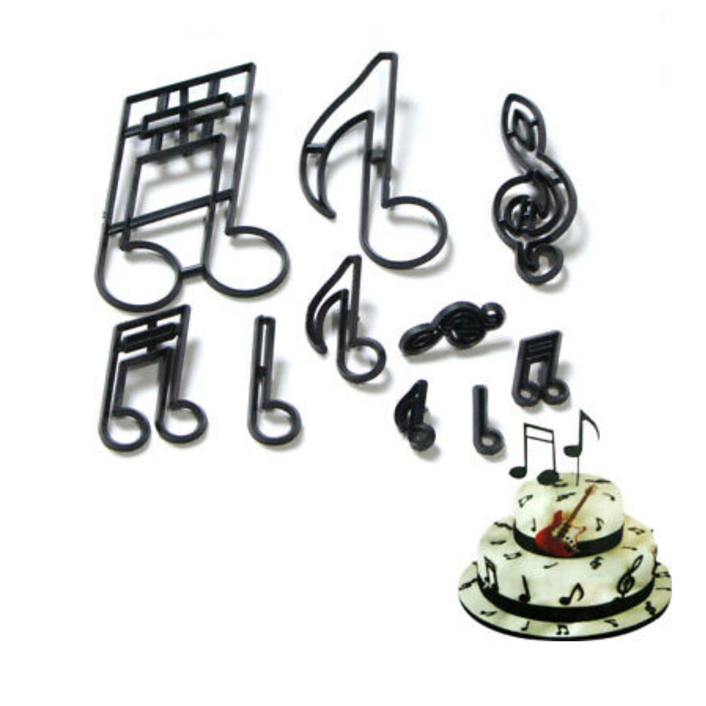Extra large music notes fondant cookie cutter musical note mold treble ...