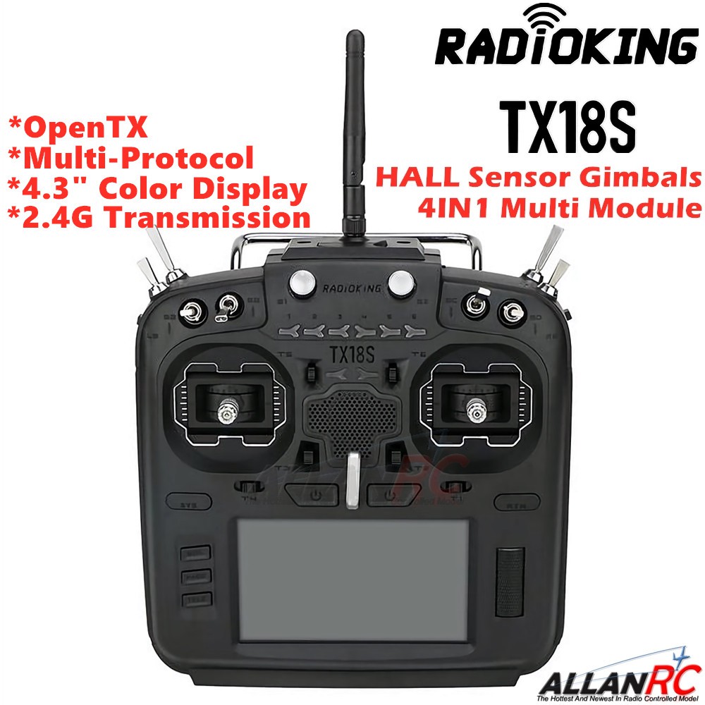 RadioKing TX18S Hall Sensor Gimbals touch screen panel Built-in Multi ...