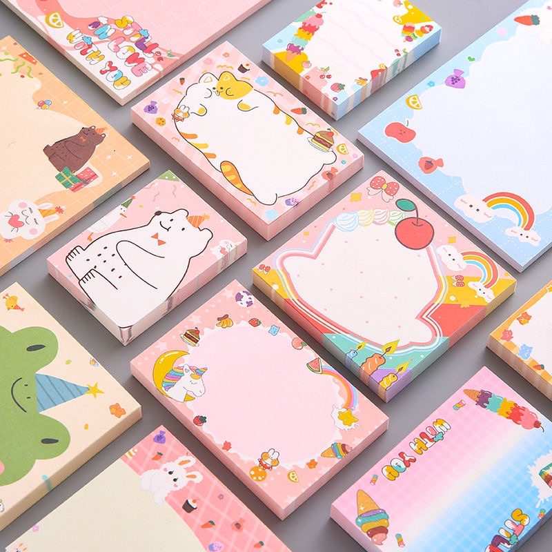 A set of 15 notes with many cute designs (separated) | Shopee Singapore