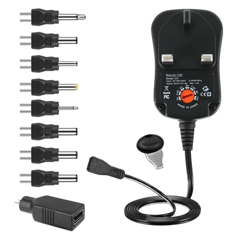Universal AC/DC Power Supply Adapter Plug Charger Adaptor 3v 4.5v 6v 7 ...