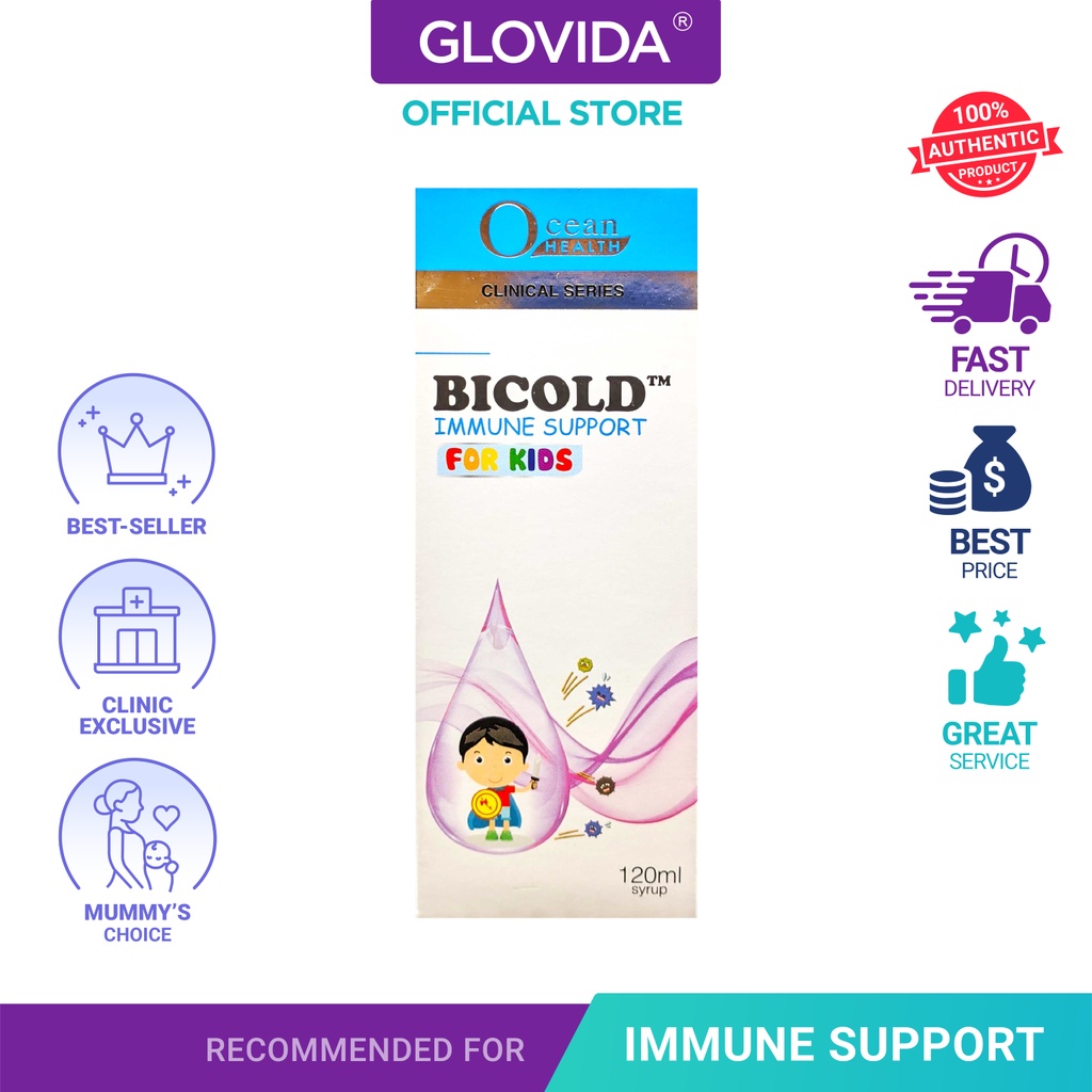 Ocean Health Bicold Immune Support For Kids 120ml / 250ml | Glovida ...