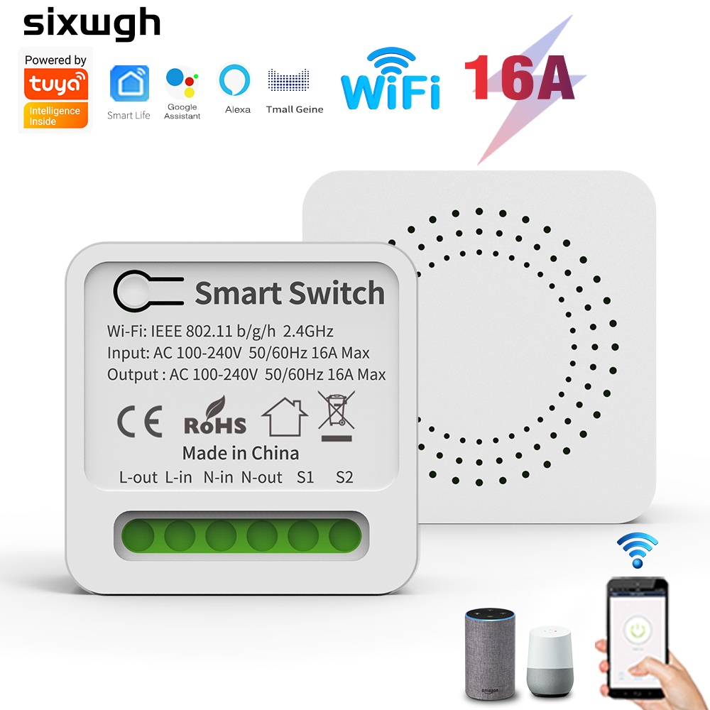 Tuya Wifi Smart Switch Two Way Control Timer Works With Smart Life APP ...