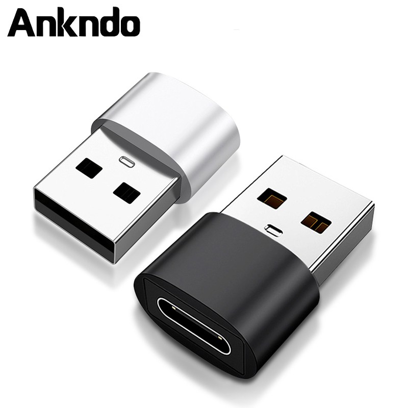 Ankndo USB To Type C Converter Charger Plug Adapter with OTG for ...
