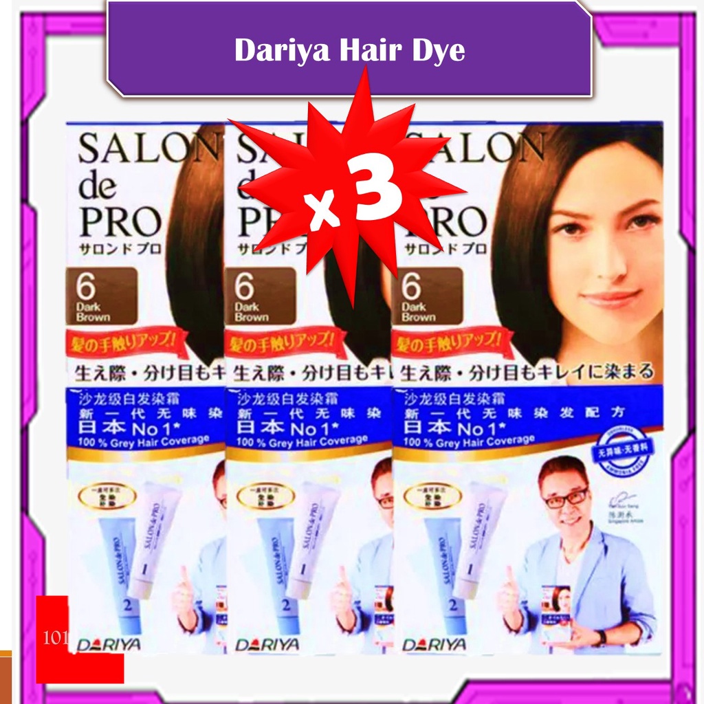 SALON DE PRO Dariya HAIR DYE [Bundle of 3] | Shopee Singapore