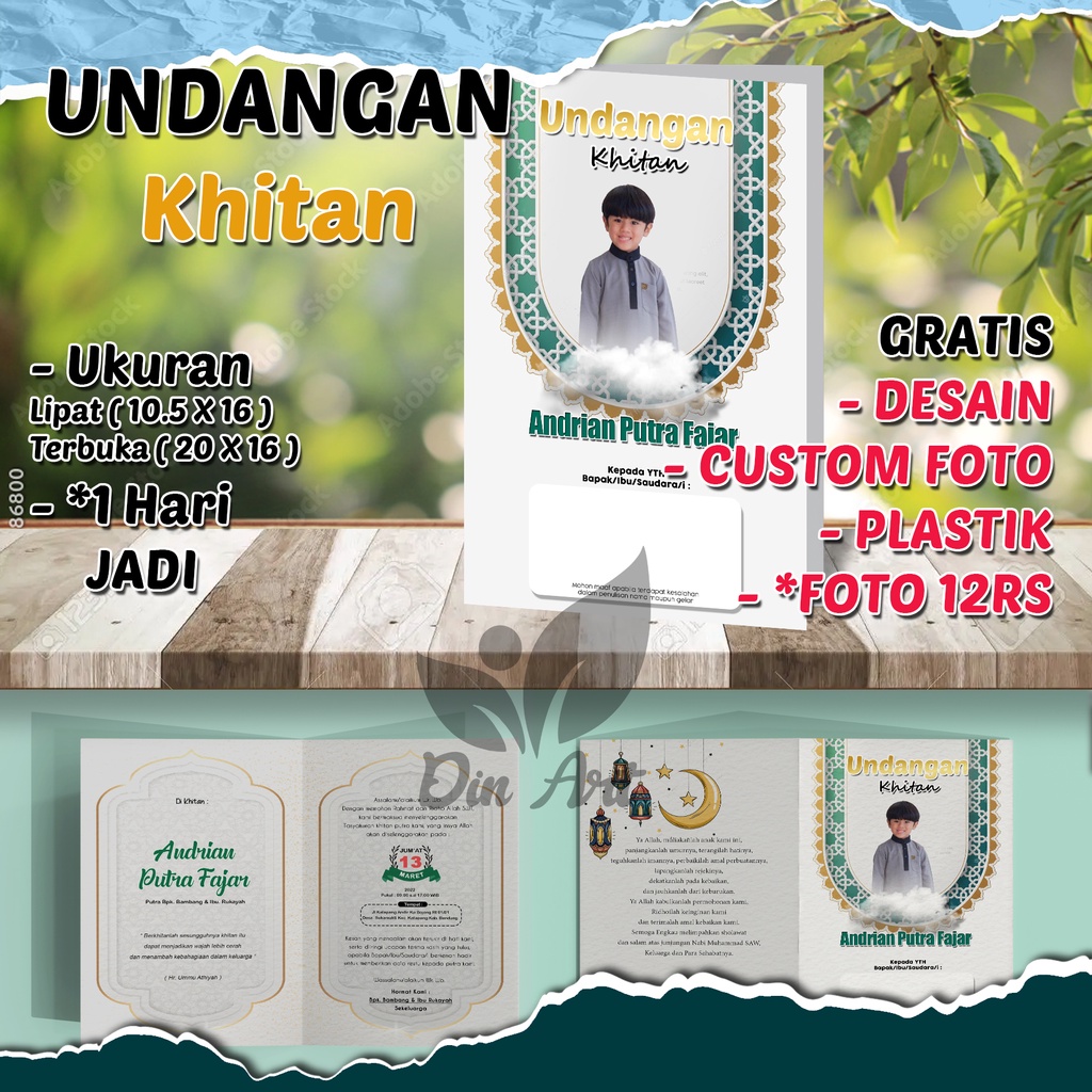 (Couple21X15) Circumcision Invitation/Child Invitation/Circumcision ...