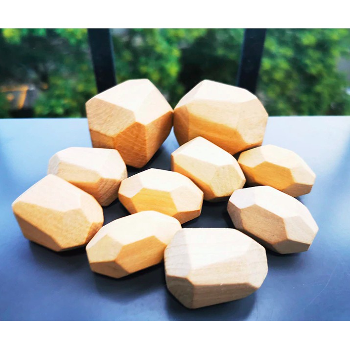 Natural Rainbow Stacking Stones Tumi Ishi Rock Wooden Building ...