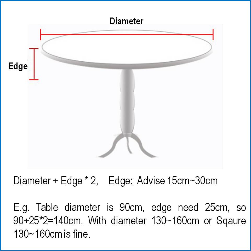 Premium Quality Purity Color Table Cloth*Pastoral Polyester Fiber ...