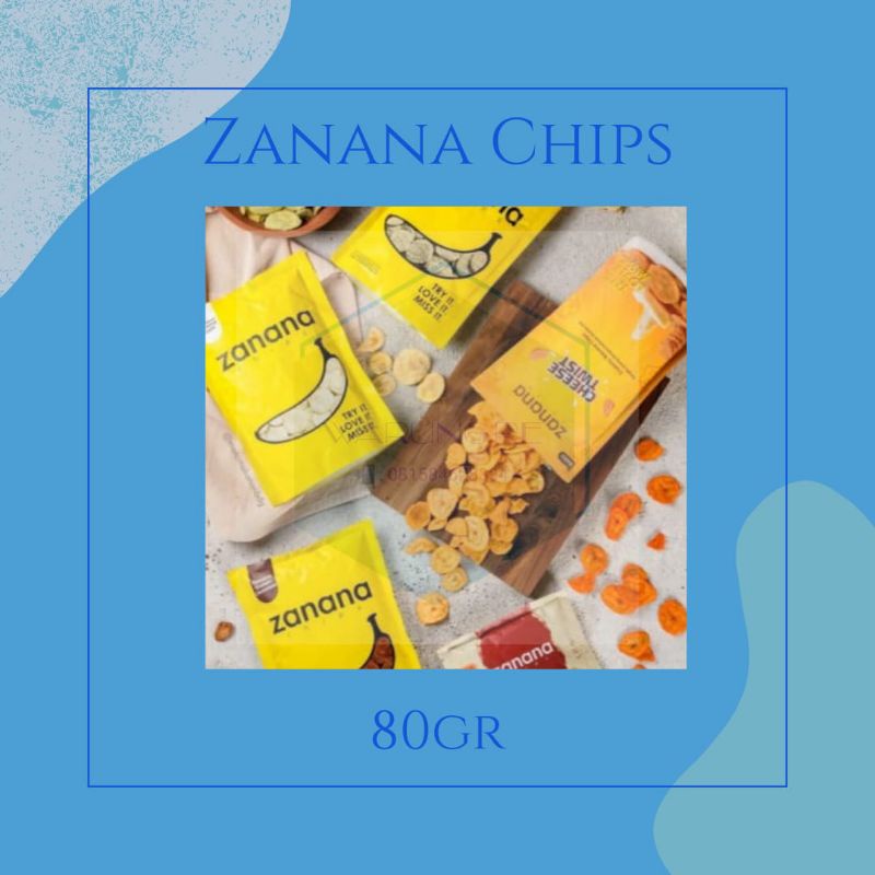 Zanana Chips Banana Chips 80gr | Shopee Singapore