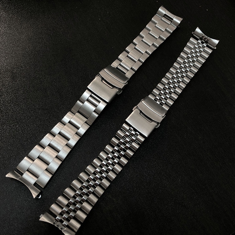 316L Stainless Steel Oyster Strap For Seiko Men's Watch Accessories ...