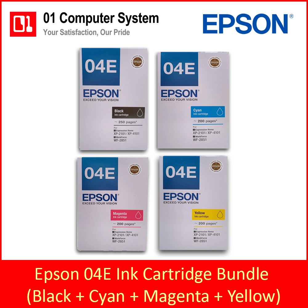 [GENUINE ORIGINAL] EPSON T04E / 04E - C13T04E190 / C13T04E290 ...