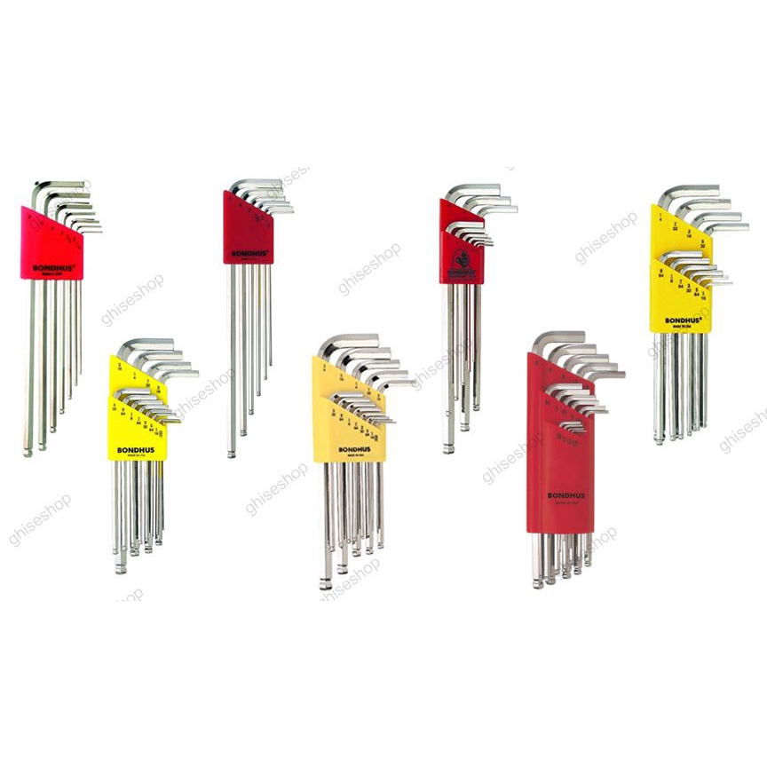 BONDHUS Ball Point Hex Key L-Wrench (SET) | Shopee Singapore