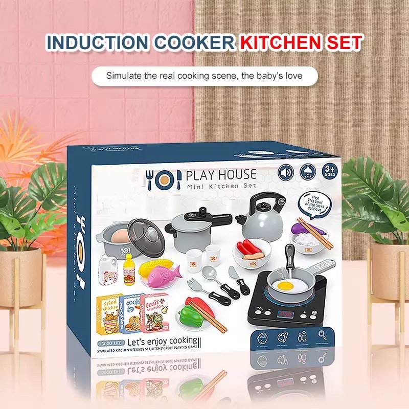 [SG Local] 🔥READY STOCK 🔥Kids Kitchen Playset Cooking Play Set Boys ...