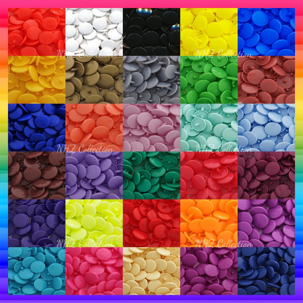 Round Shaped T5 Kam Snap Button (10sets) | Shopee Singapore