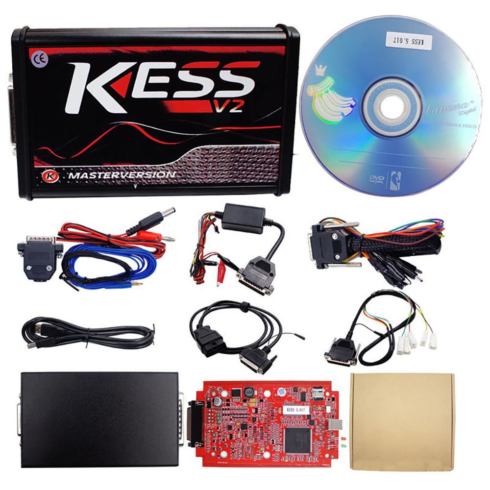 2021 Top Sale KESS v2 V5.017 OBD2 Red PCB No Token Limited ECU ...